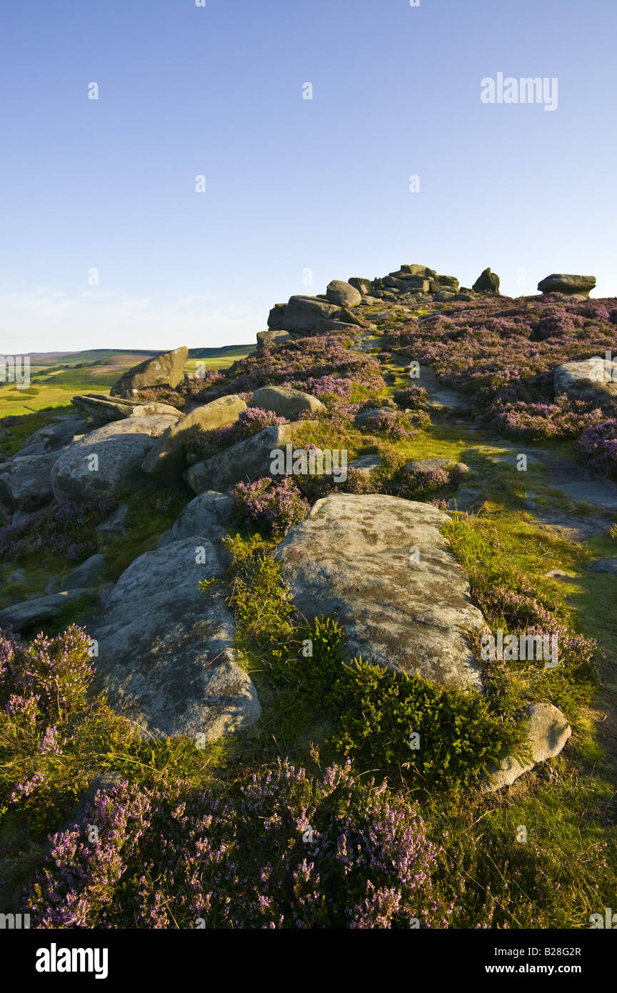 View of stones leading up to Over Owler Tor in the Peak District ...