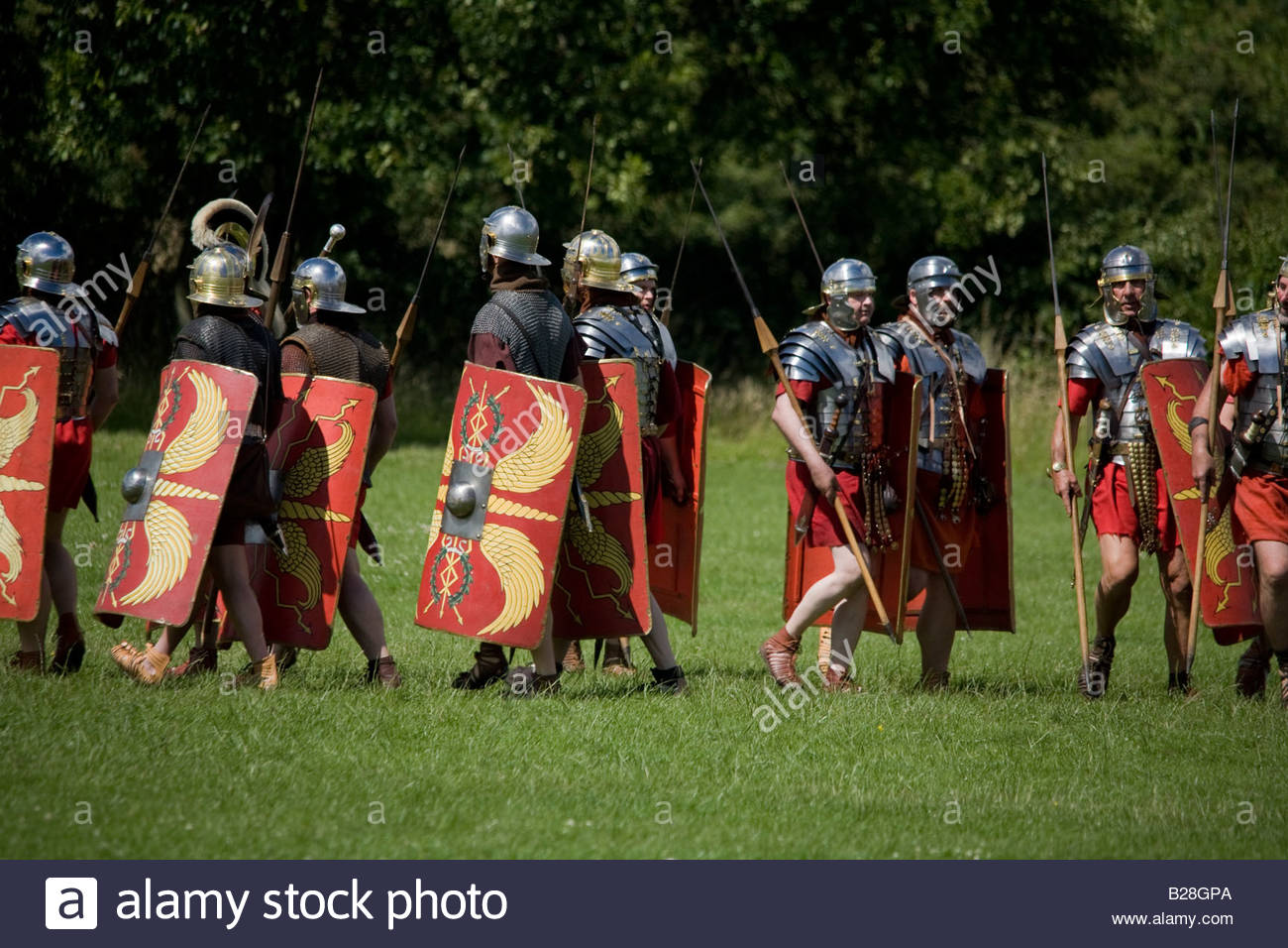 Roman Soldiers And Hadrian's Wall Stock Photos & Roman Soldiers And ...