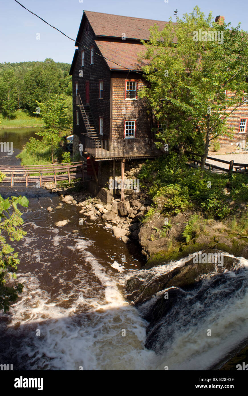 Ulverton Woollen Mill museum Quebec Stock Photo - Alamy