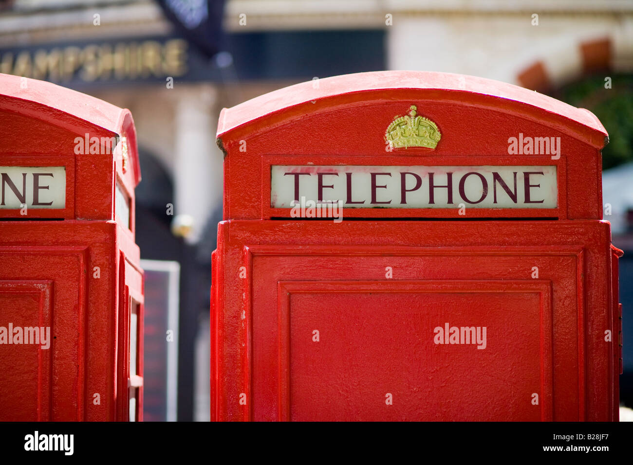 Detail of london red telephone box hi-res stock photography and images ...