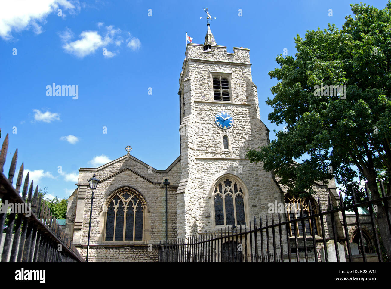 church of st nicholas, chiswick, west london, england, viewed from the ...