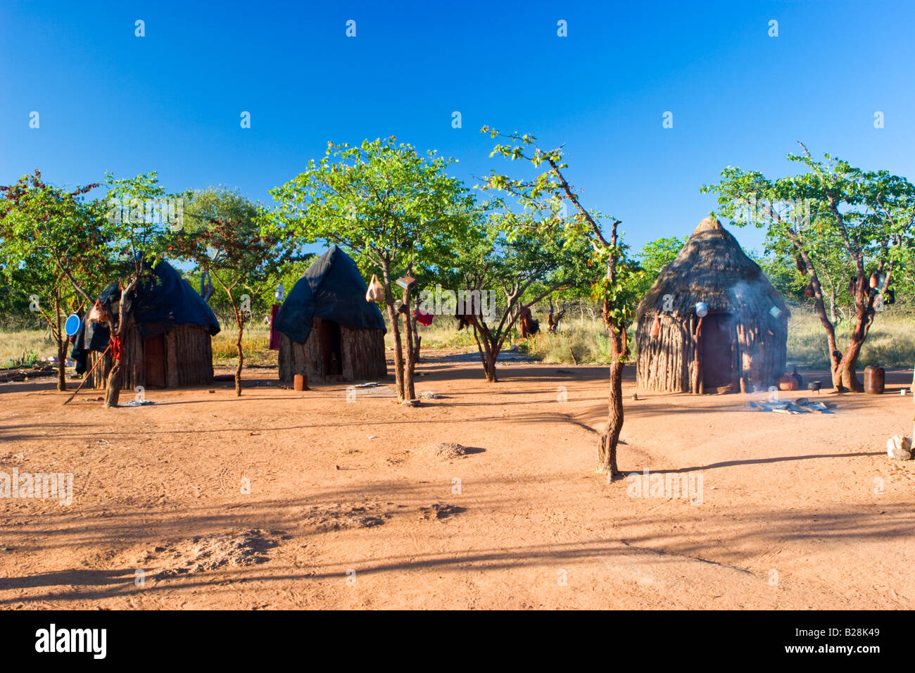Himba Huts in a small Village in Namibia Stock Photo - Alamy