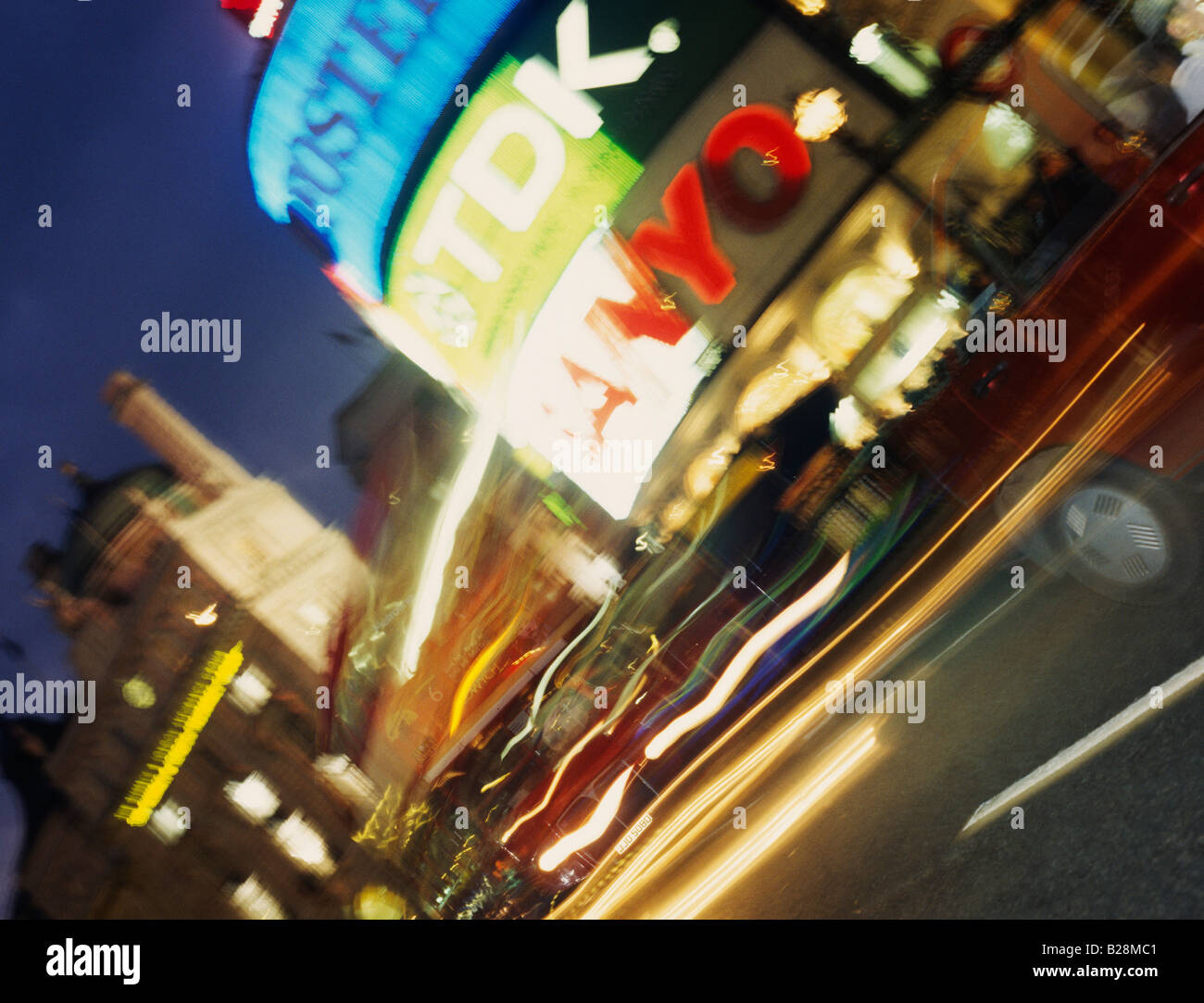 Blurry london bus piccadilly hi-res stock photography and images - Alamy