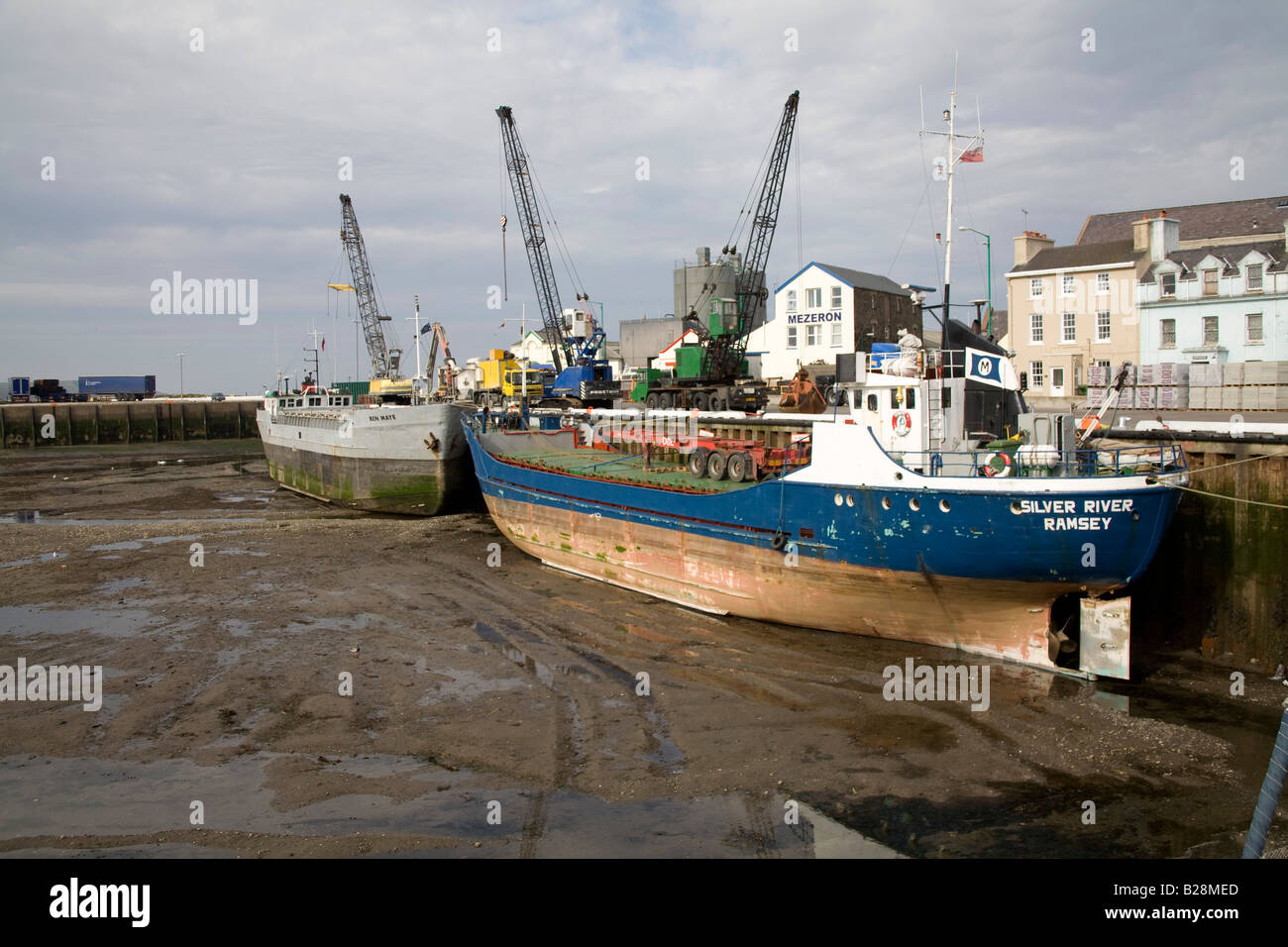 Ship in harbour. Ramsey. isle of Man.UK. 83365 Boat Ramsey Stock Photo ...