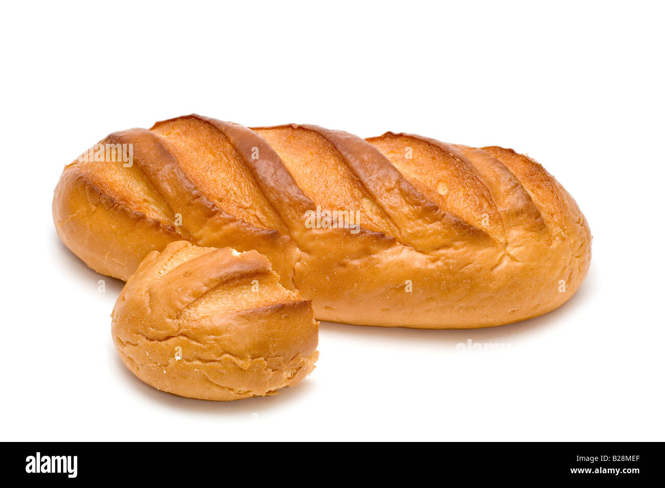 object on white food white bread stick Stock Photo - Alamy