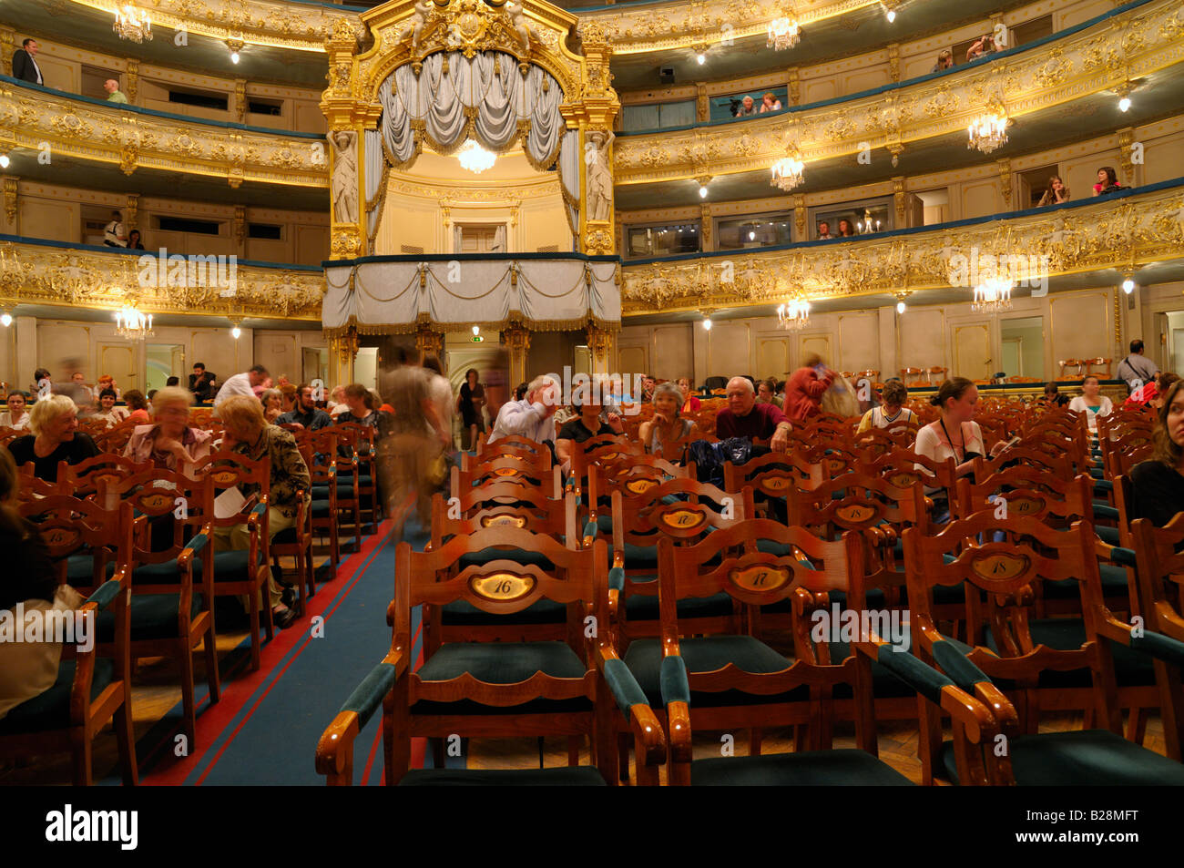 Interior of the Mariinsky Theater, St. Petersburg, Russia Stock Photo - Alamy