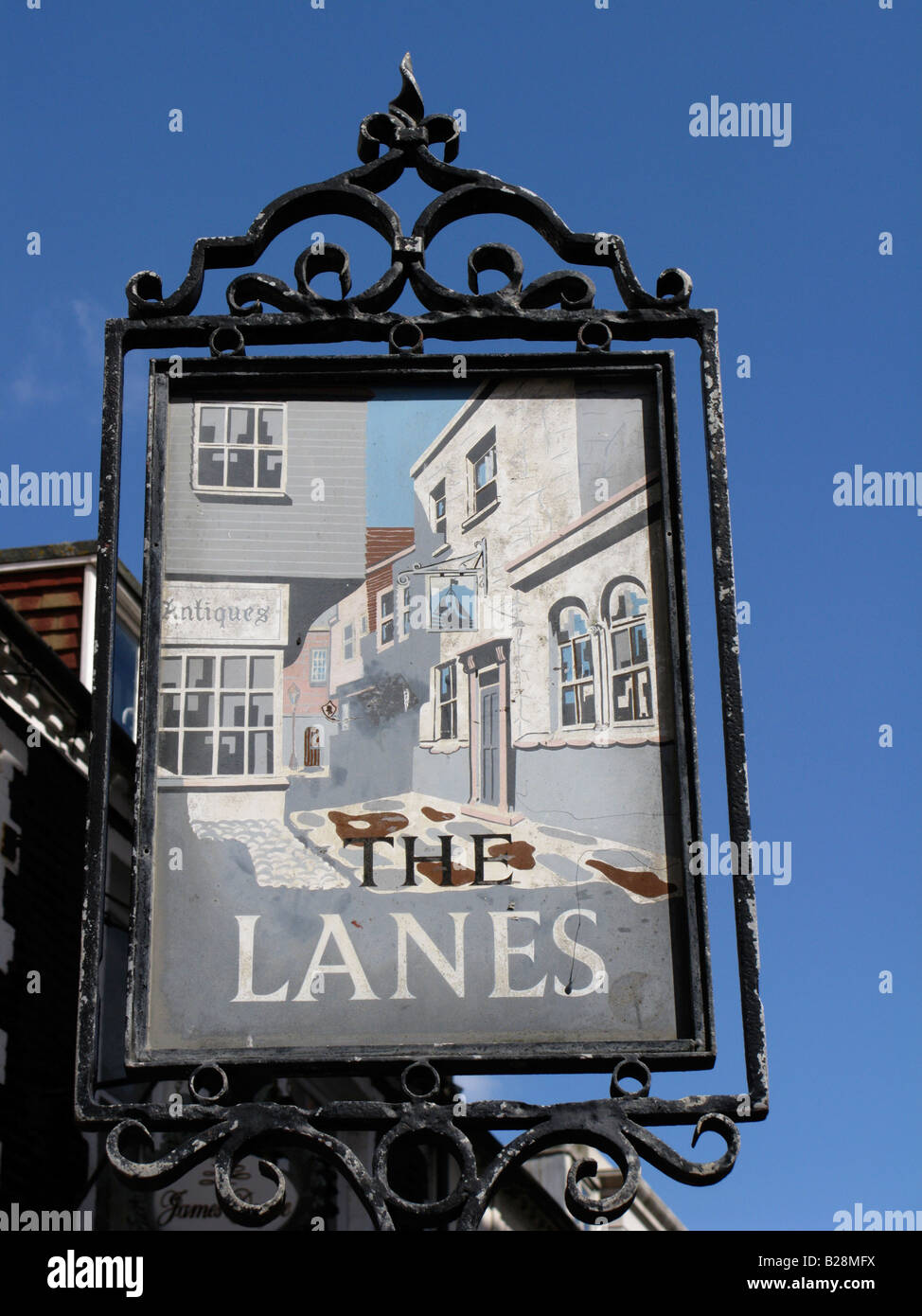 Brighton sign blue lanes hi-res stock photography and images - Alamy