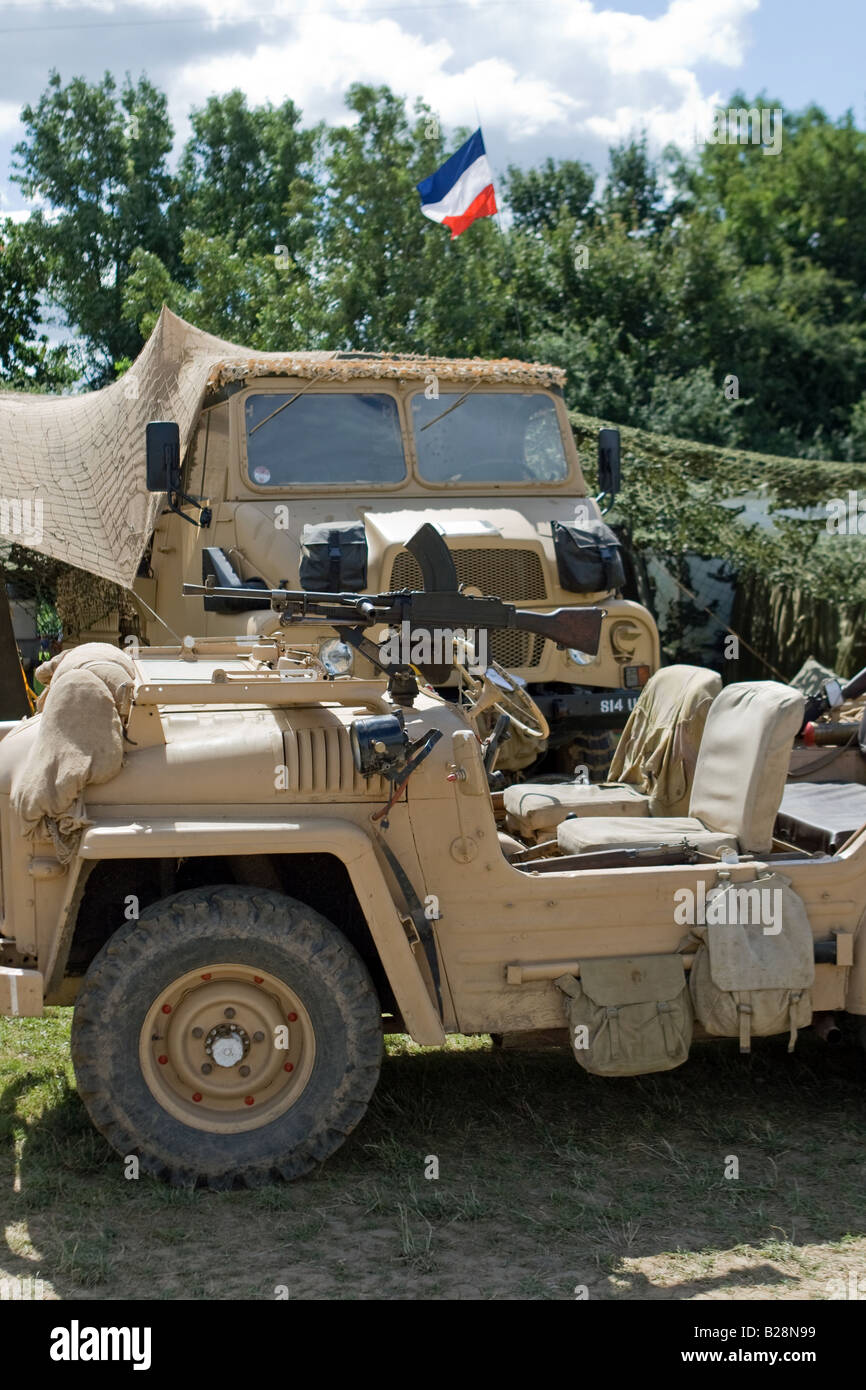 Military Jeep and Lorry Stock Photo - Alamy