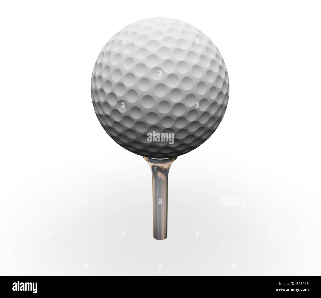 3D render of golf ball on tee Stock Photo - Alamy