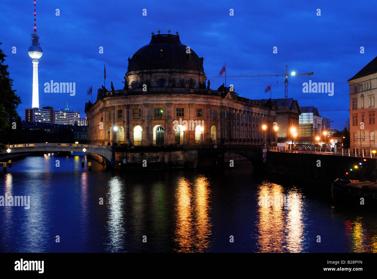 Berlin, Bode Museum in the Night, Berlin, bode, museum, germany ...