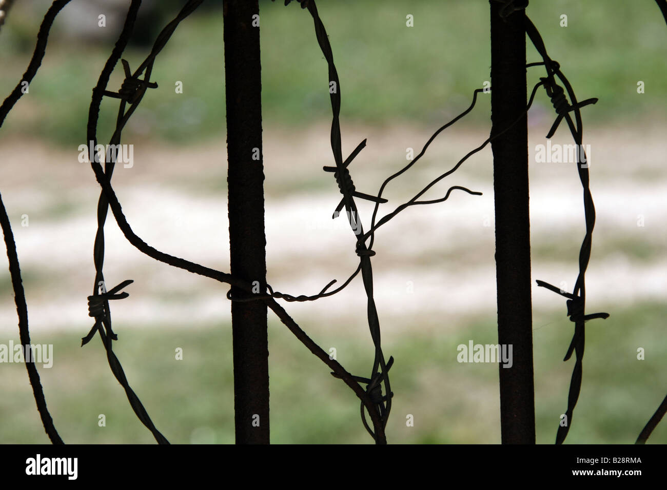 Maximum security fence compound hi-res stock photography and images - Alamy