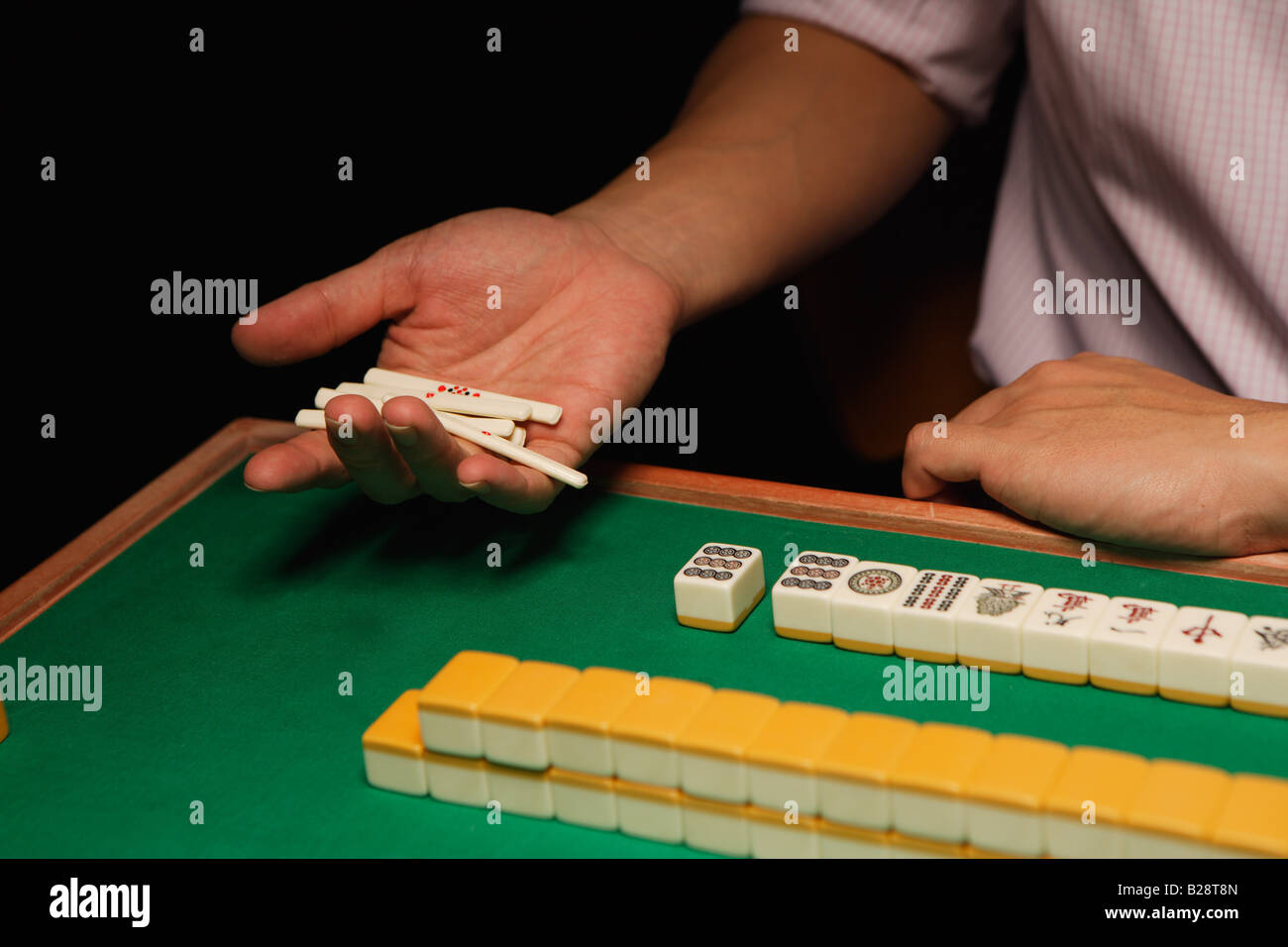 Mahjong players hi-res stock photography and images - Alamy