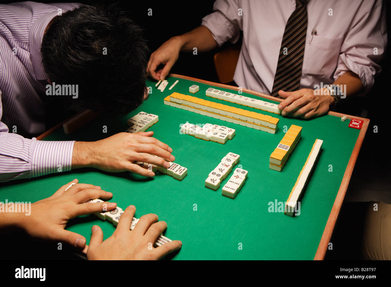 Mahjong players hi-res stock photography and images - Alamy