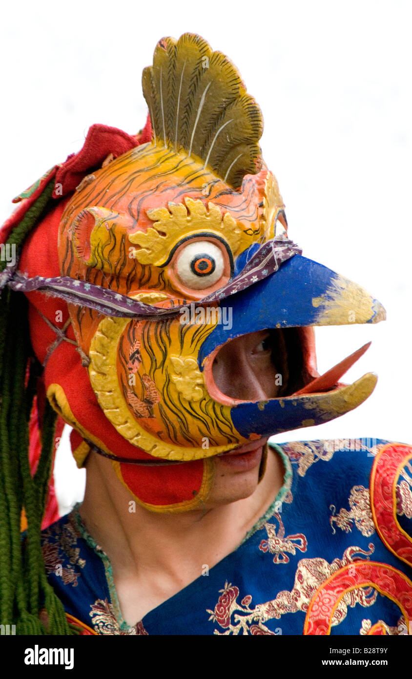 Dance of the Drum from Dramitse (Dramitse Ngacham) at the Paro Tsechu ...