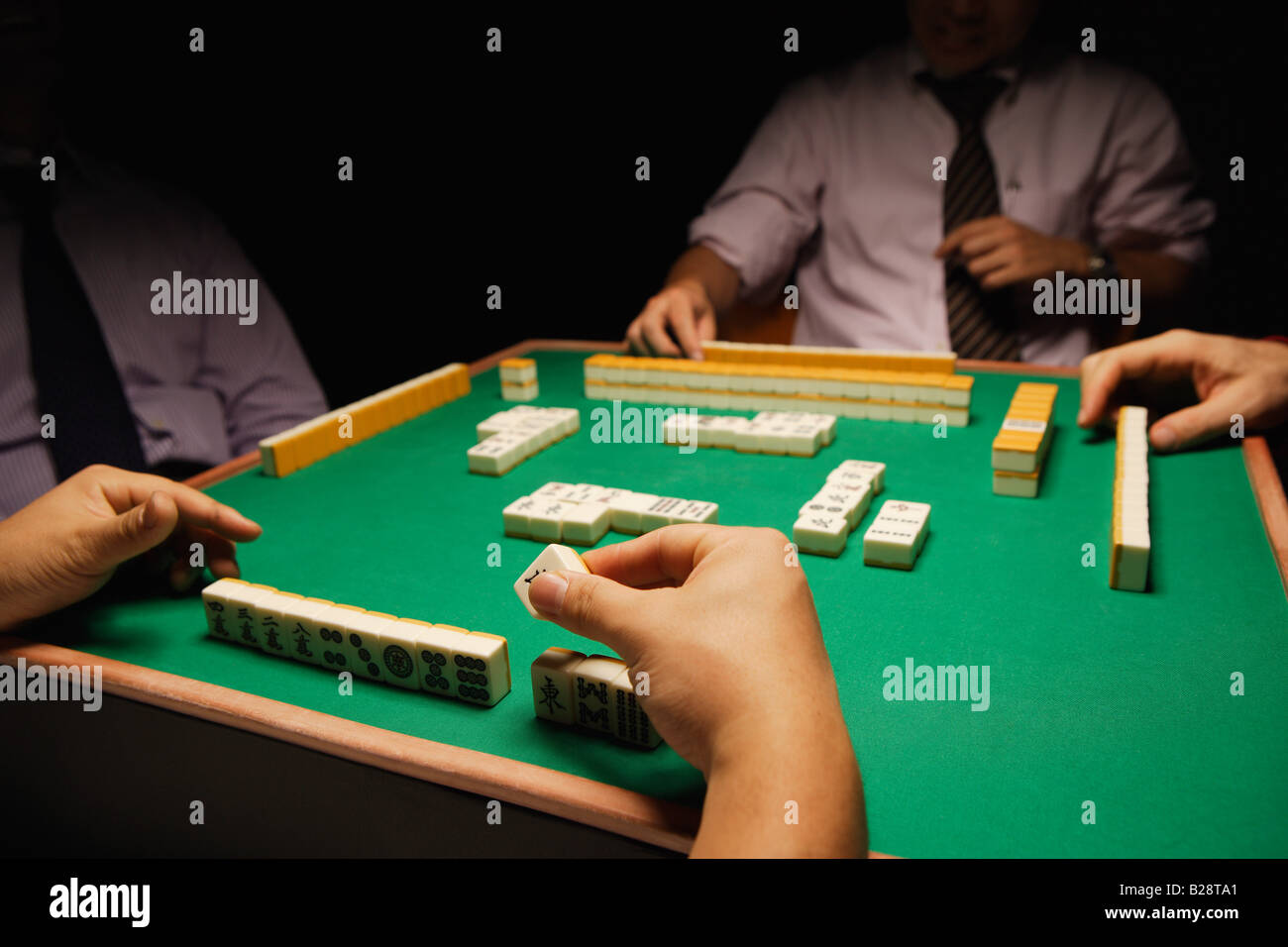 Mahjong players hi-res stock photography and images - Alamy