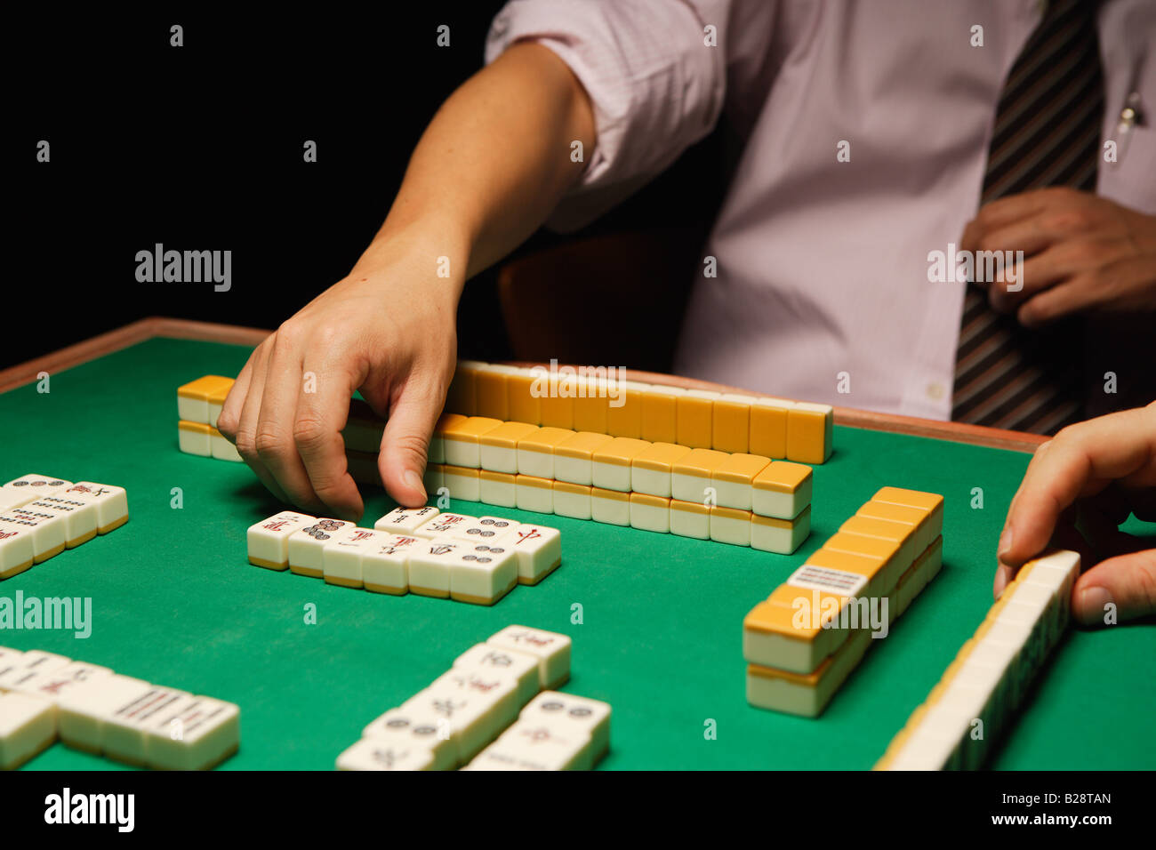 Mahjong players hi-res stock photography and images - Alamy