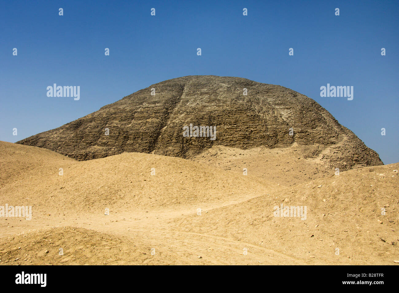 The Harawa pyramid in the desert near El Fayoum Egypt Stock Photo - Alamy