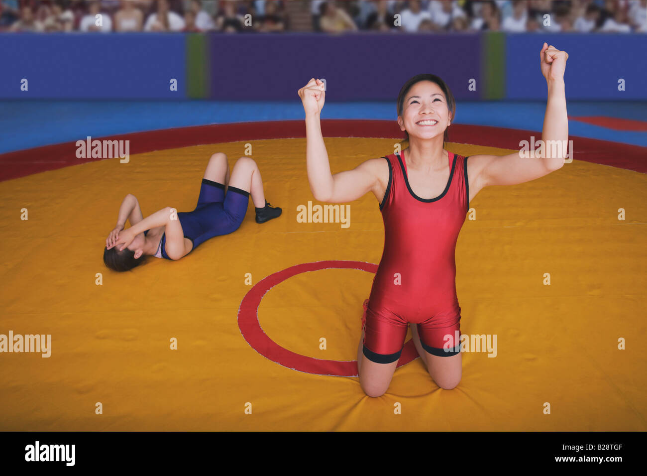 Woman wrestler hi-res stock photography and images - Alamy