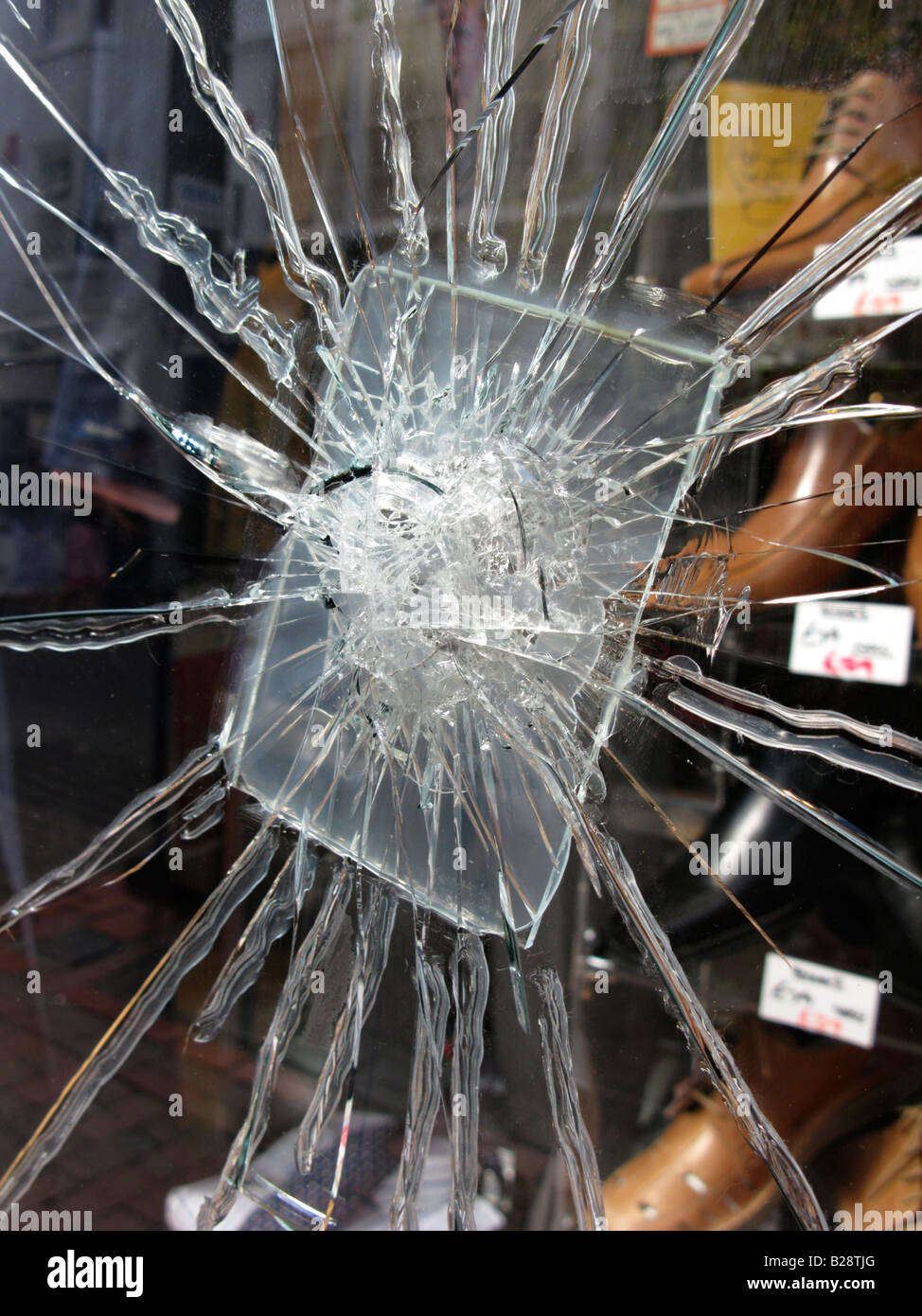 Broken Glass Shop Window High Resolution Stock Photography and Images ...