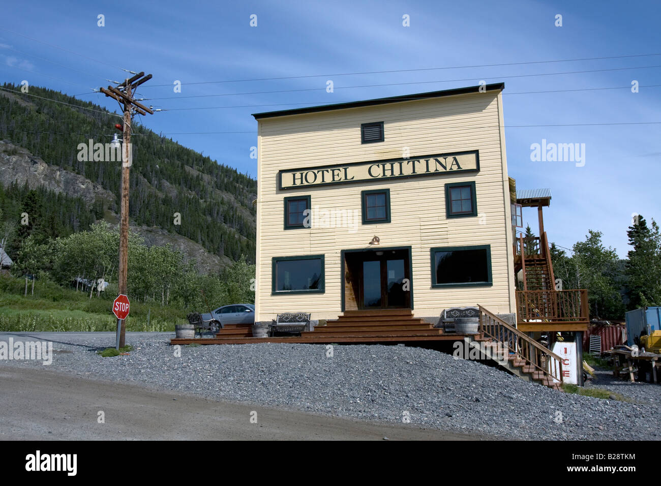 Hotel Chitina, Chitina, Alaska Stock Photo - Alamy