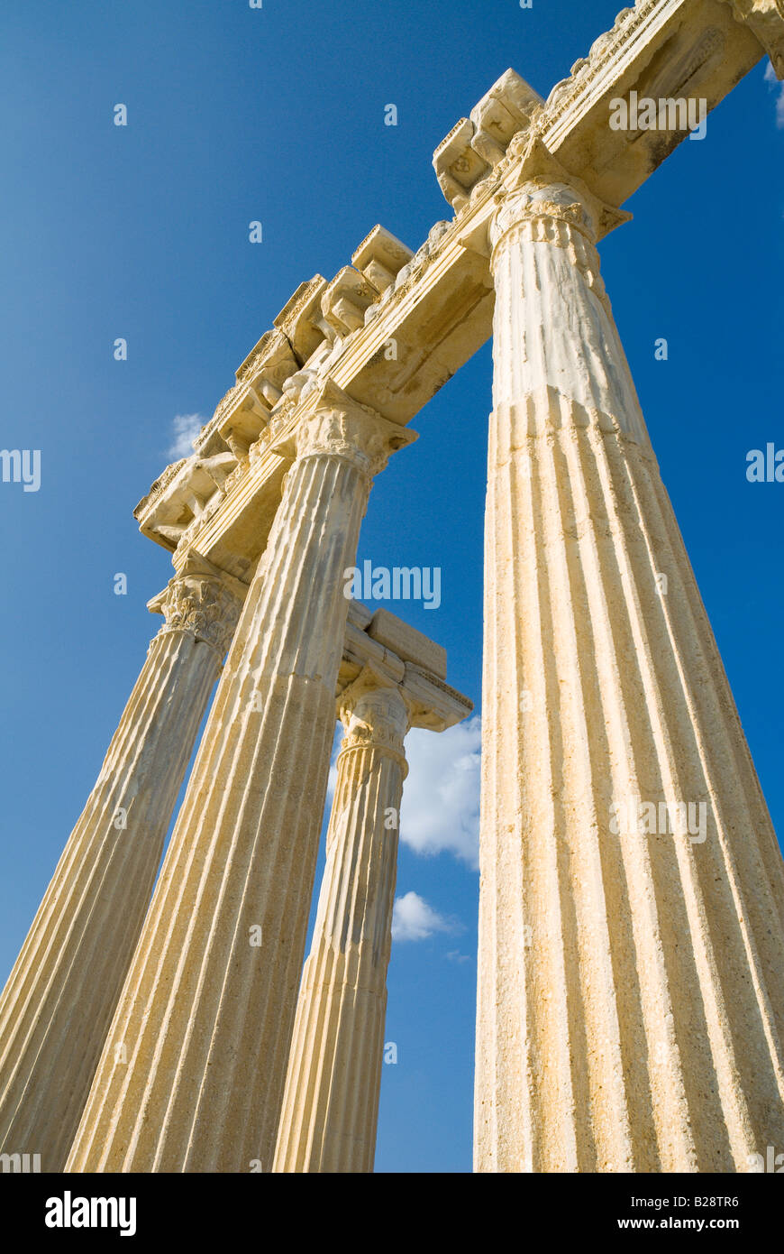 Temple of Apollo in the antique city of Side, Mediterranean coast of ...