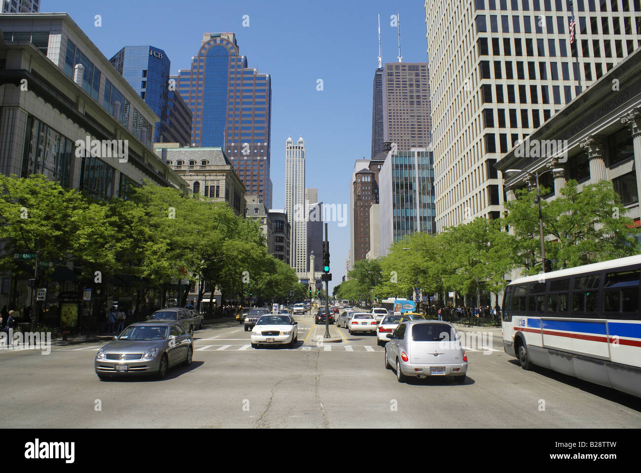 Magnificent mile, Chicago, IL Stock Photo - Alamy