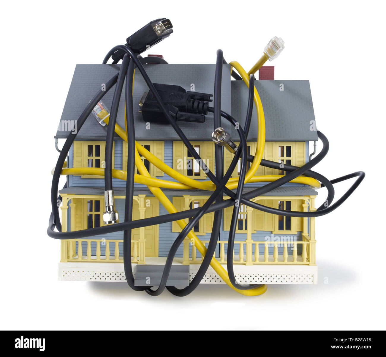 wires around house Stock Photo - Alamy
