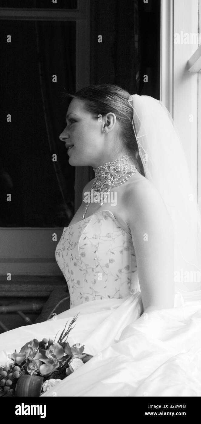 Married bride Black and White Stock Photos & Images - Alamy