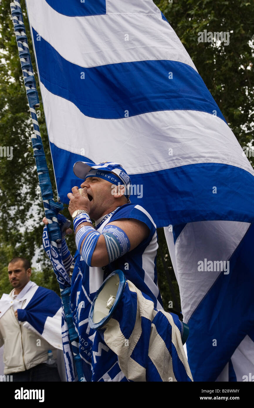 Cypriots outside Turkish Embassy in Belgrave Square London on 34th ...