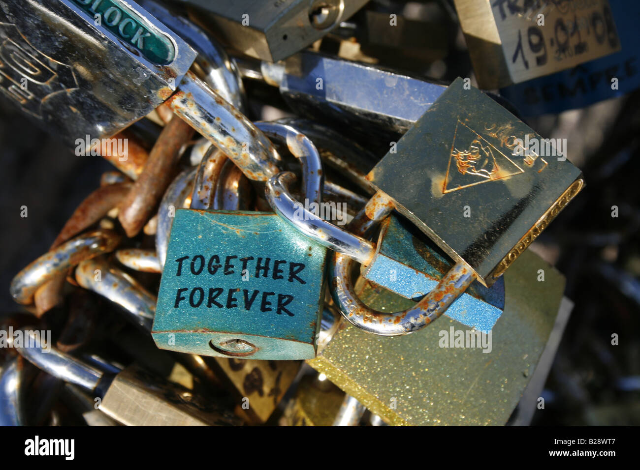 Love lockets hi-res stock photography and images - Alamy
