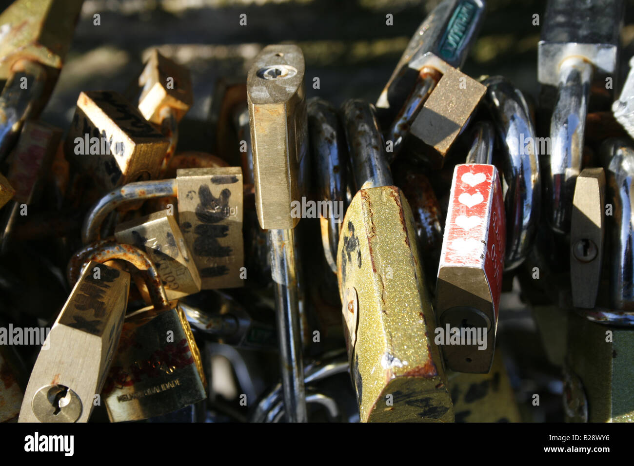 Ponte milvio locks hi-res stock photography and images - Alamy