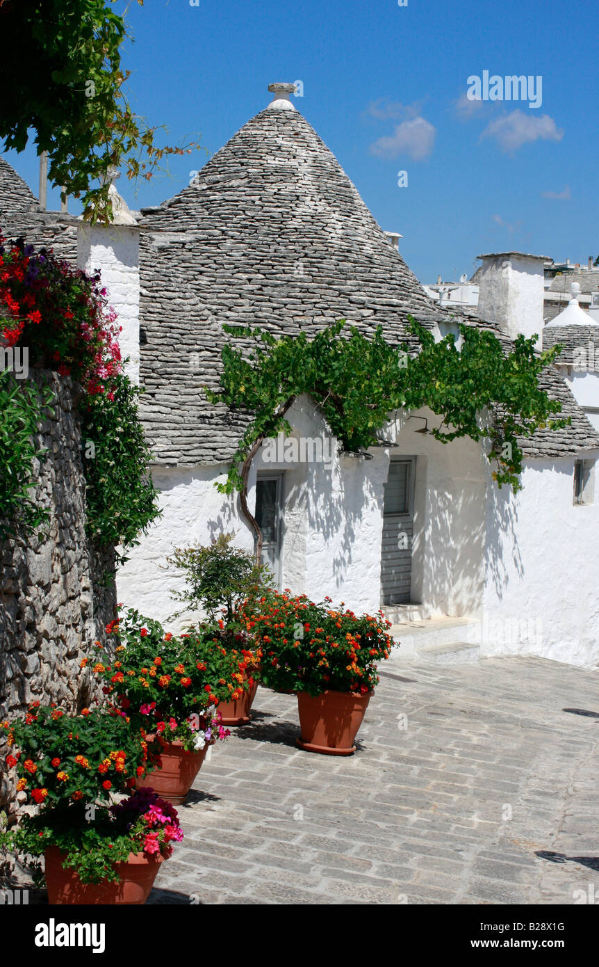 The unique zone of Trullis in Alberobello ,Bari, Puglia,Italy is a ...