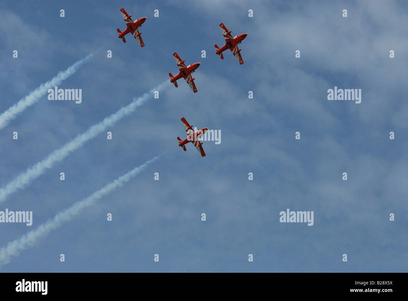 Jet formation in the sky Stock Photo - Alamy