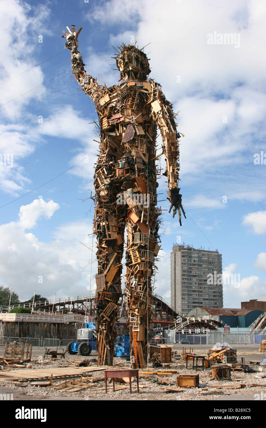Anthony Gormley's 25-metre high Waste Man sculpture from The Margate ...