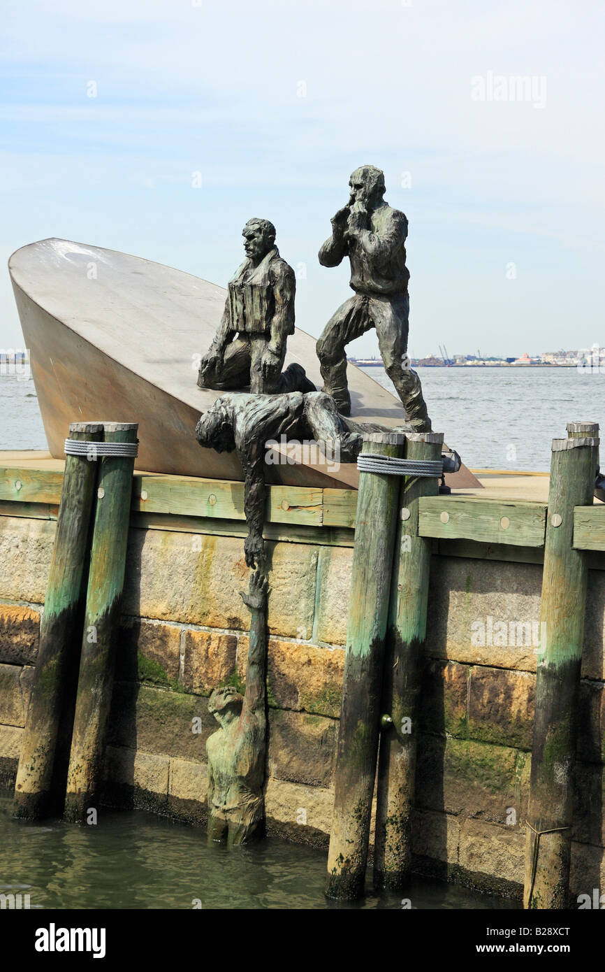 American Merchant Mariners Memorial - New York City, USA (sculpture by ...