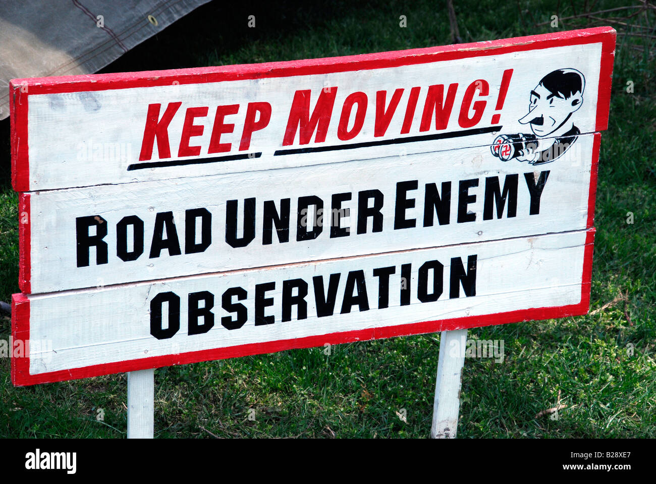 sign posted by MP s during WWII Stock Photo - Alamy