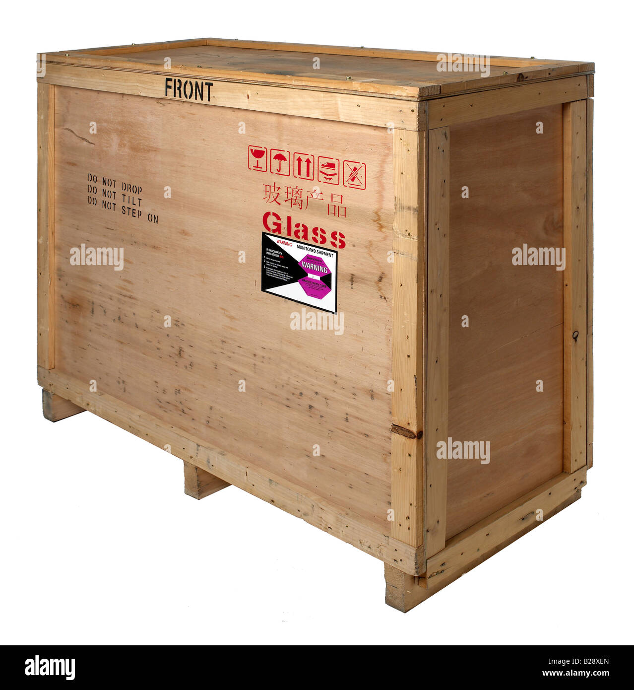 Wood Shipping Container Stock Photo - Alamy