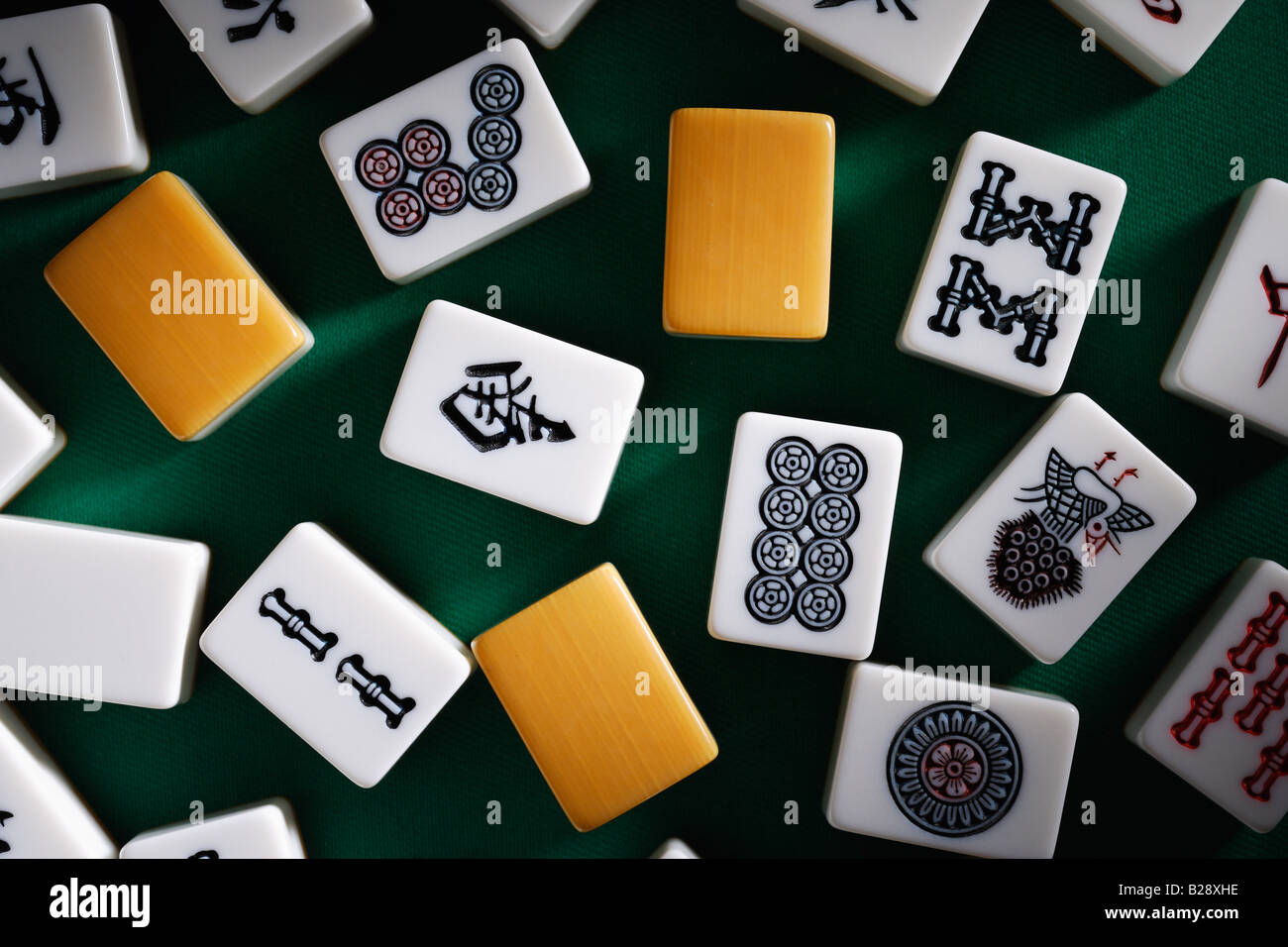 Mahjong tiles table hi-res stock photography and images - Alamy