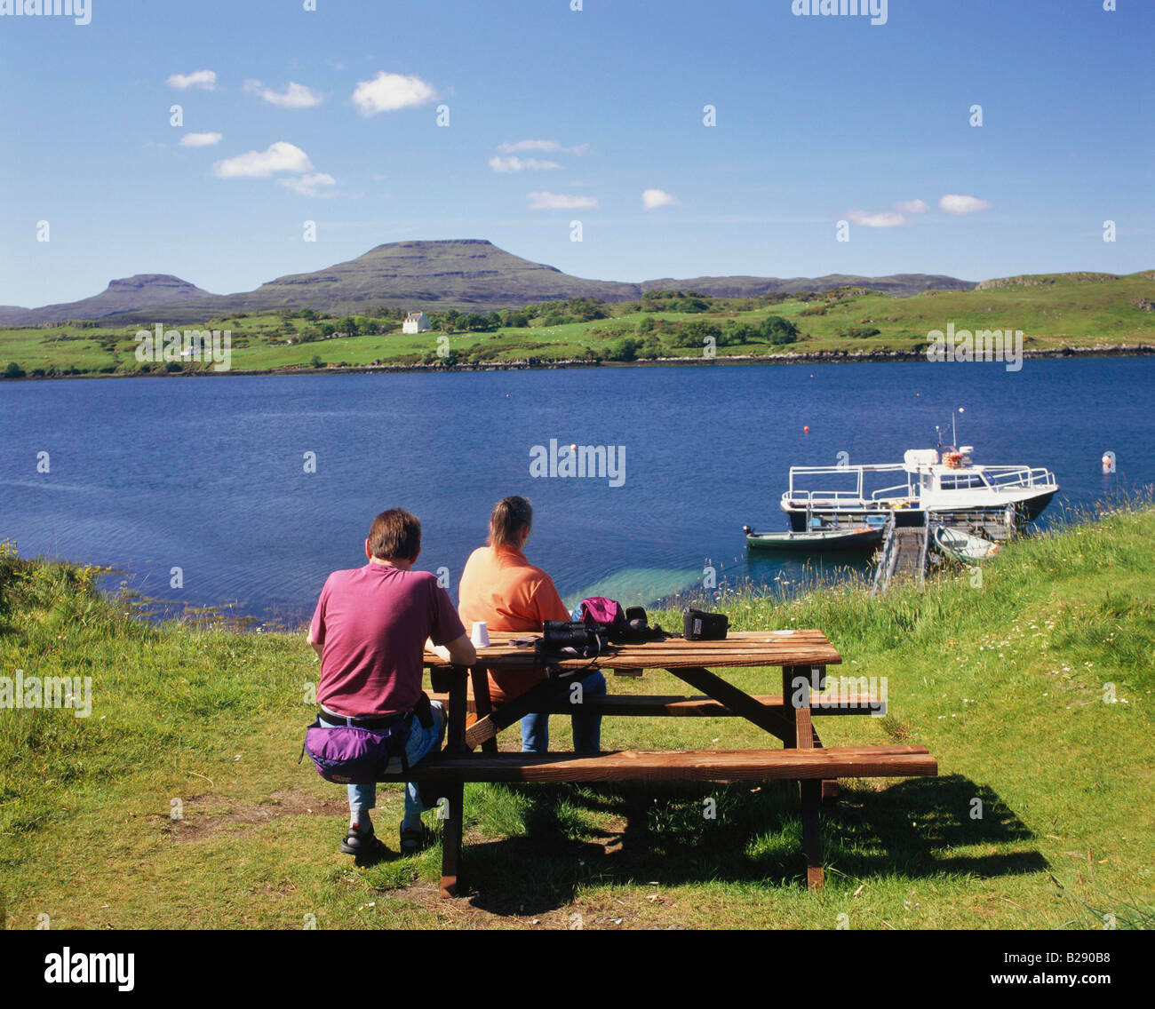 SCOTLAND Isle of Skye Skinidin from Dunvegan Date Stock Photo - Alamy