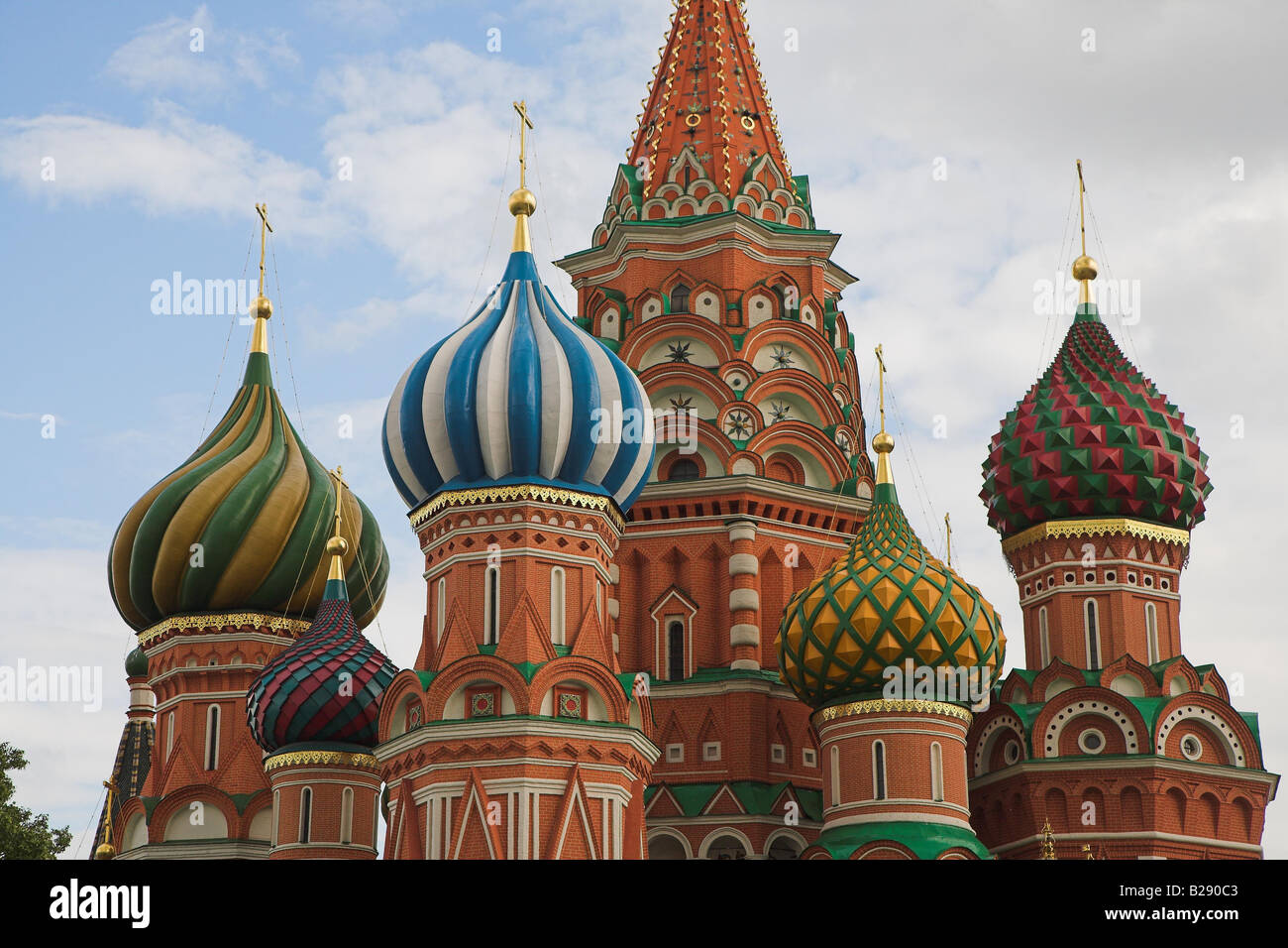 Domes of St Basil s Cathedral in Red Square Moscow Stock Photo - Alamy