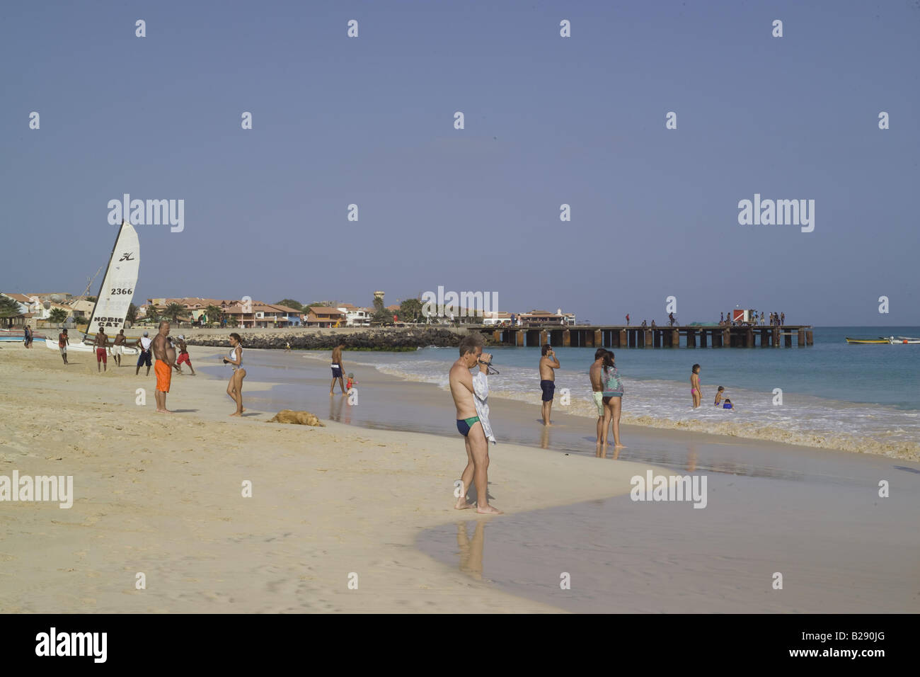 Beach Santa Maria Island of Sal Cape Verde Islands Stock Photo - Alamy