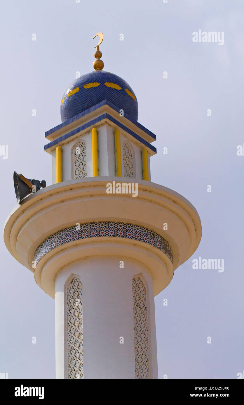 Minaret on mosque Ar Rustaq Oman Date 12 03 2008 Ref ZB917 111153 0011 ...