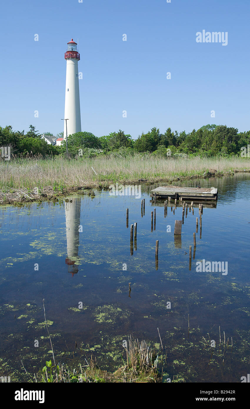 Cape May Lighthouse, Cape May Point State Park, New Jersey Stock Photo ...