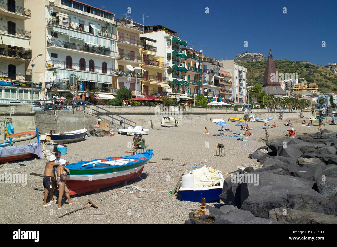 Promenade giardini naxos sicily italy hi-res stock photography and ...