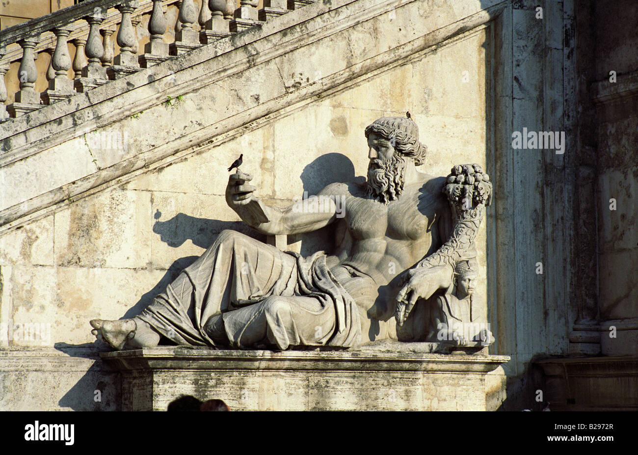 Sculpture by the stairway of the Senators' Palace (Roman Town Hall ...
