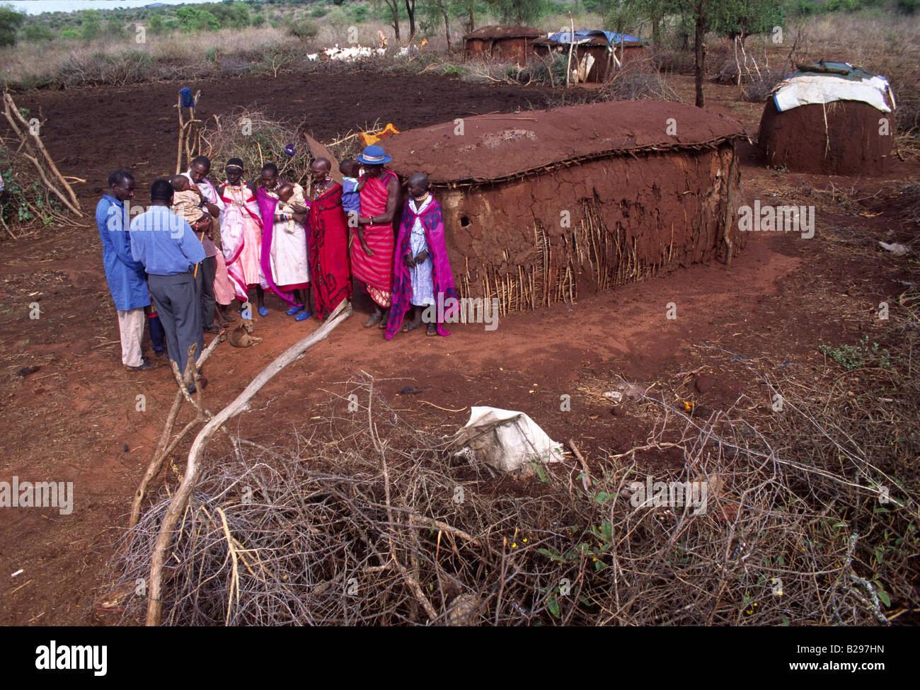african village community Stock Photo - Alamy