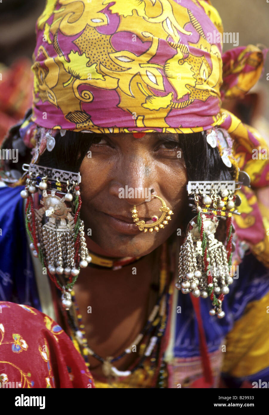 Kenataka Hill Tribe Girl Goa State India Stock Photo - Alamy