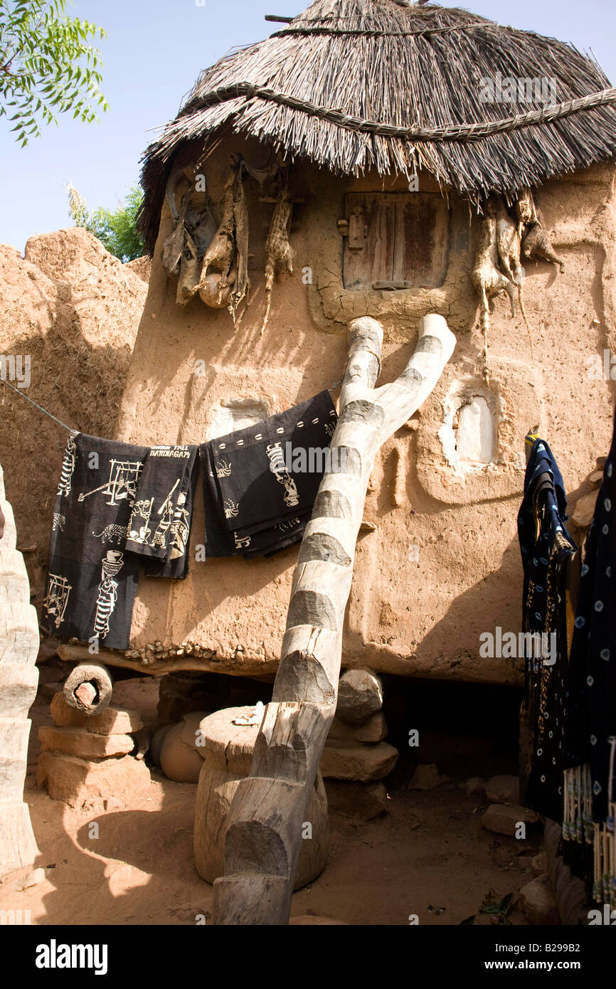 Mali Dogan Country Bandiagara Escarpment Holy Man s house Stock Photo ...