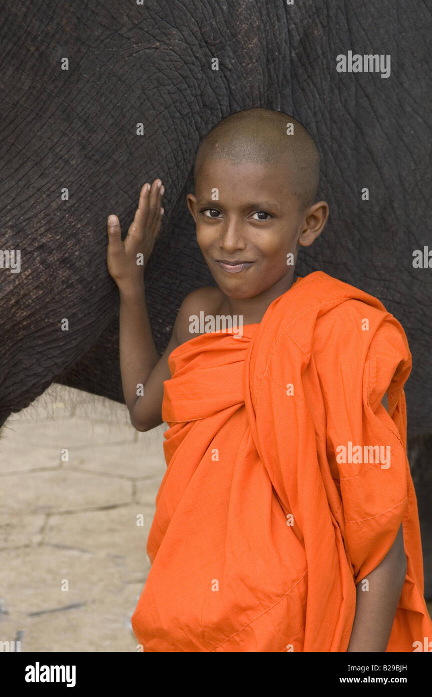 Novice monk by temple hi-res stock photography and images - Alamy
