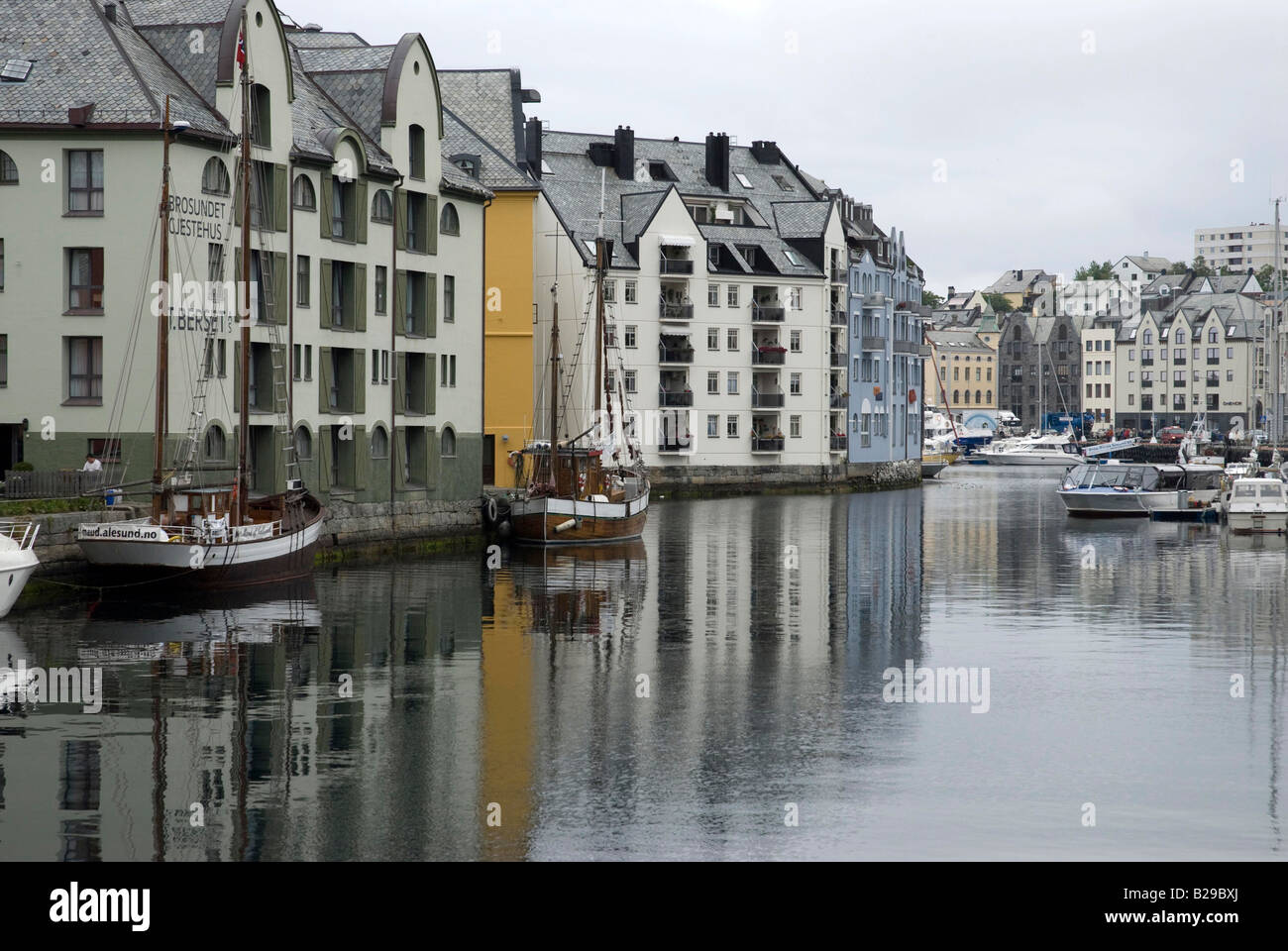 Art Nouveau Jugend buildings Alesund Norway Stock Photo - Alamy